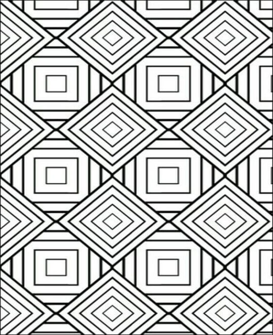 Free & Easy To Print Pattern Coloring Pages - Tulamama