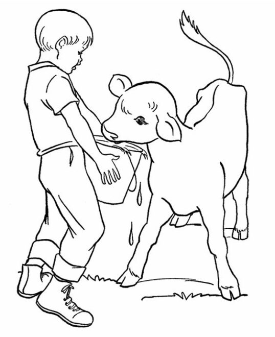 Free & Easy To Print Farm Animal Coloring Pages - Tulamama