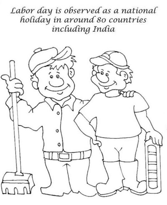 Free & Easy To Print Labor Day Coloring Pages - Tulamama