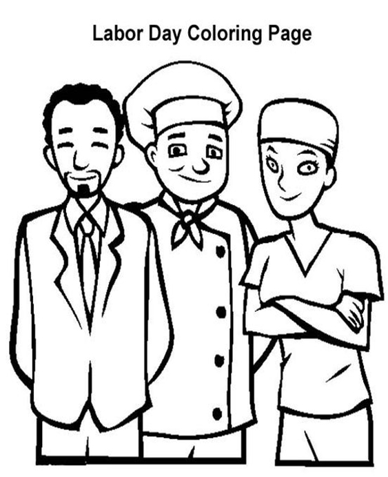 Free & Easy To Print Labor Day Coloring Pages - Tulamama