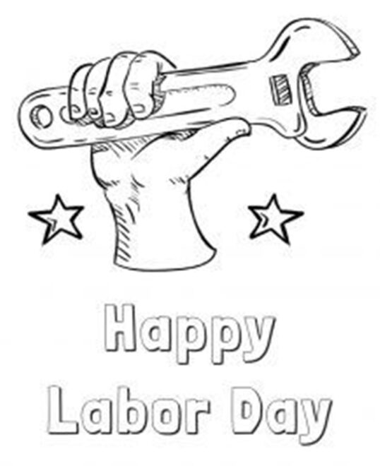 Free & Easy To Print Labor Day Coloring Pages - Tulamama