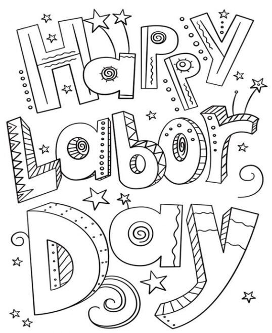 Free & Easy To Print Labor Day Coloring Pages - Tulamama