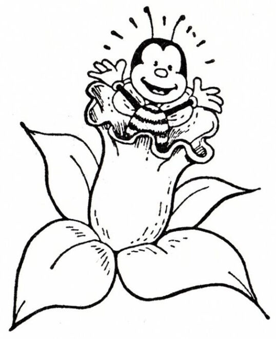 Free & Easy To Print Bee Coloring Pages - Tulamama