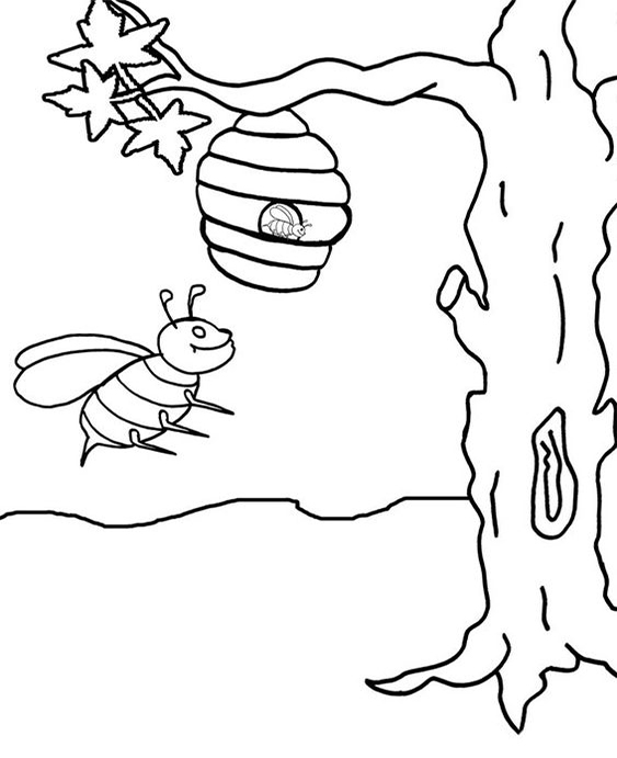 Free & Easy To Print Bee Coloring Pages - Tulamama