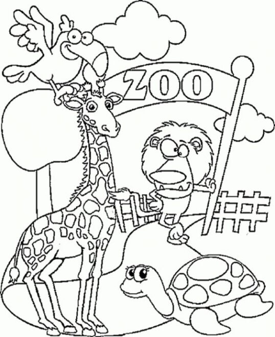 Free & Easy To Print Zoo Coloring Pages - Tulamama