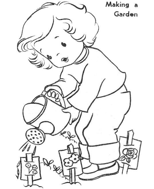 Free & Easy To Print Garden Coloring Pages - Tulamama