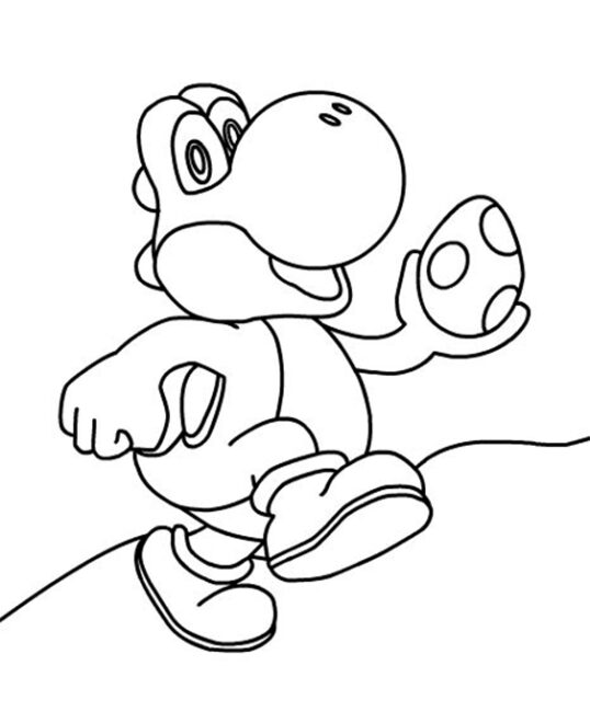 Free & Easy To Print Yoshi Coloring Pages - Tulamama