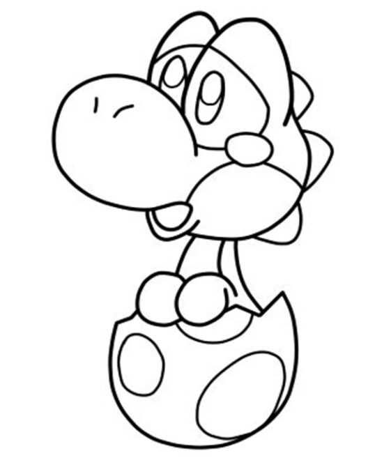Free & Easy To Print Yoshi Coloring Pages - Tulamama