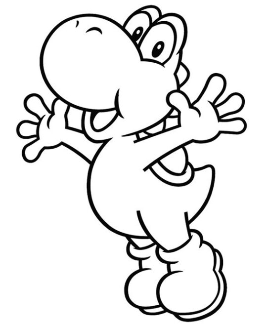 Free & Easy To Print Yoshi Coloring Pages - Tulamama