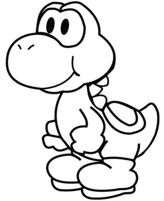 Free & Easy To Print Yoshi Coloring Pages - Tulamama