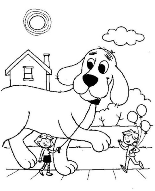 Free & Easy To Print Clifford Coloring Pages - Tulamama