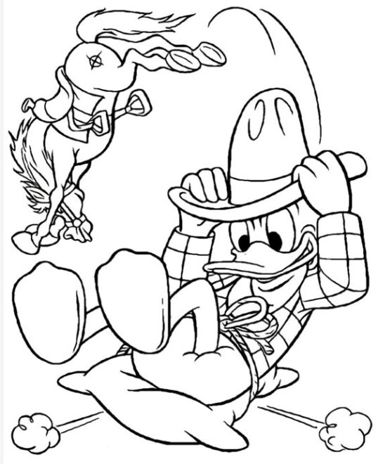 Free & Easy To Print Cowboy Coloring Pages - Tulamama