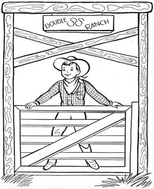 Free & Easy To Print Cowboy Coloring Pages - Tulamama