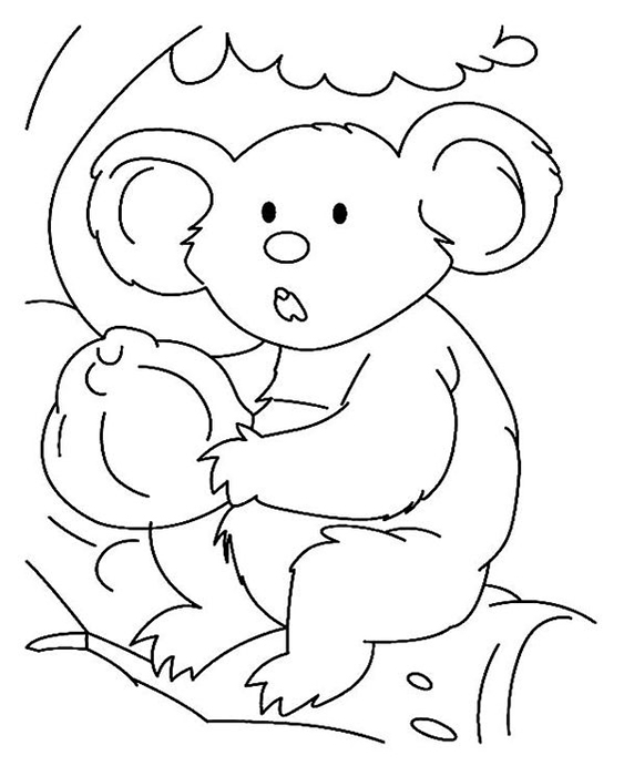Free & Easy To Print Koala Coloring Pages - Tulamama