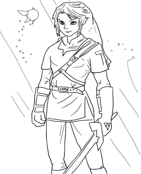 Free & Easy To Print Zelda Coloring Pages - Tulamama
