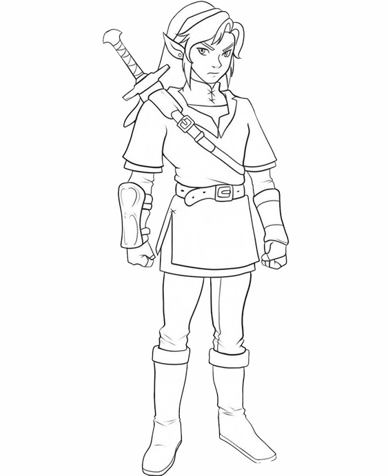 Free & Easy To Print Zelda Coloring Pages - Tulamama