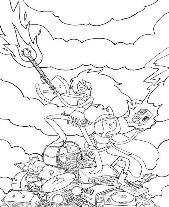 Free & Easy To Print Adventure Time Coloring Pages - Tulamama