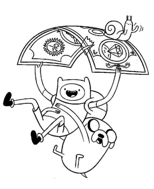 Free & Easy To Print Adventure Time Coloring Pages - Tulamama