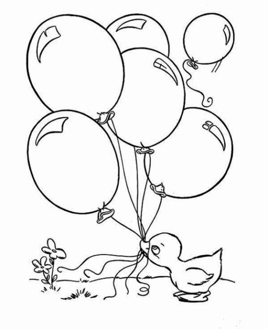 Free & Easy To Print Balloon Coloring Pages - Tulamama
