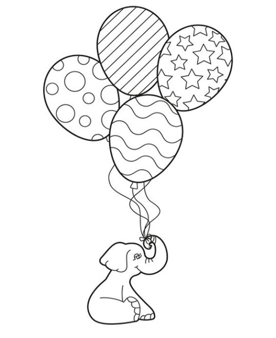 Free & Easy To Print Balloon Coloring Pages - Tulamama