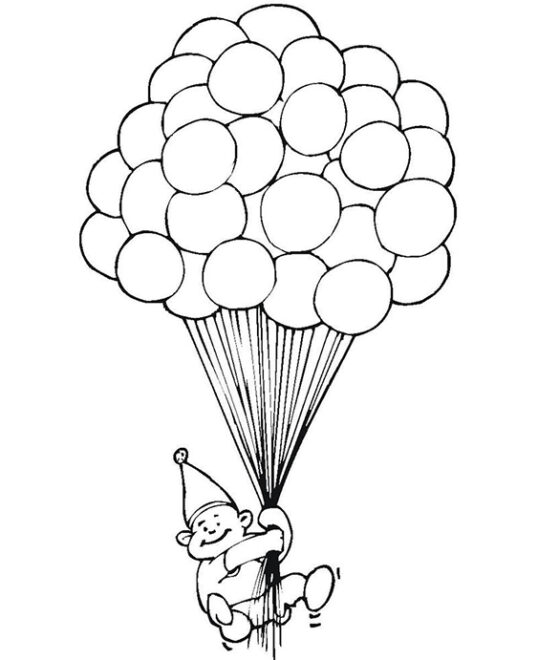Free & Easy To Print Balloon Coloring Pages - Tulamama