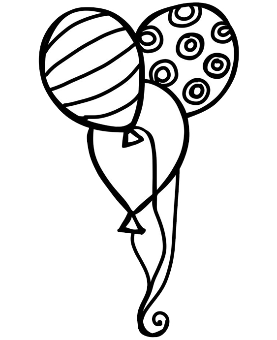 Free & Easy To Print Balloon Coloring Pages - Tulamama