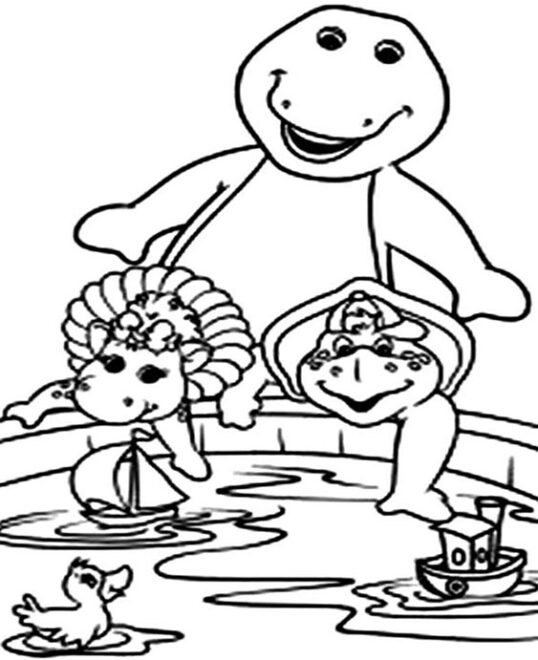Free & Easy To Print Barney Coloring Pages - Tulamama