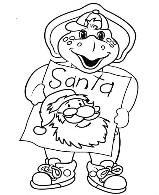 Free & Easy To Print Barney Coloring Pages - Tulamama