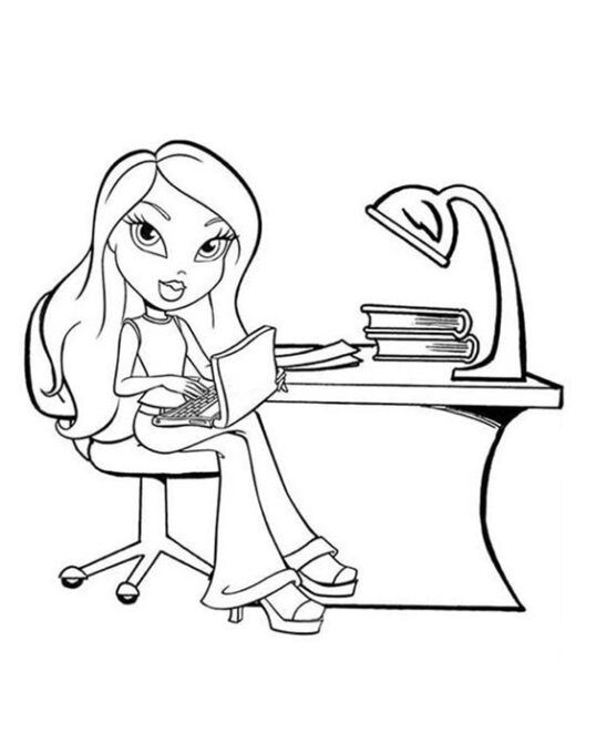 Free & Easy To Print Bratz Coloring Pages - Tulamama