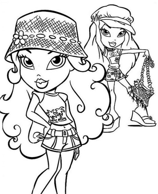 Free & Easy To Print Bratz Coloring Pages - Tulamama