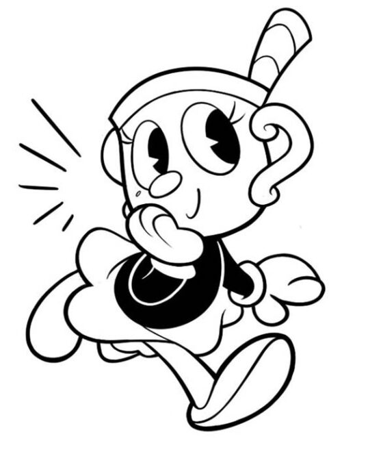 Free & Easy To Print Cuphead Coloring Pages - Tulamama
