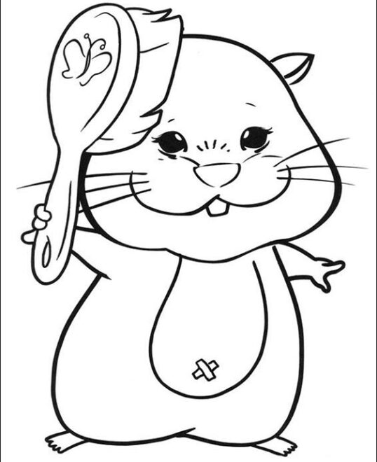 Free & Easy To Print Hamster Coloring Pages - Tulamama