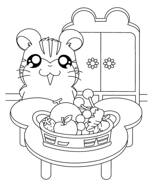 Free & Easy To Print Hamster Coloring Pages - Tulamama