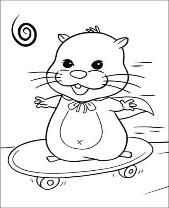 Free & Easy To Print Hamster Coloring Pages - Tulamama