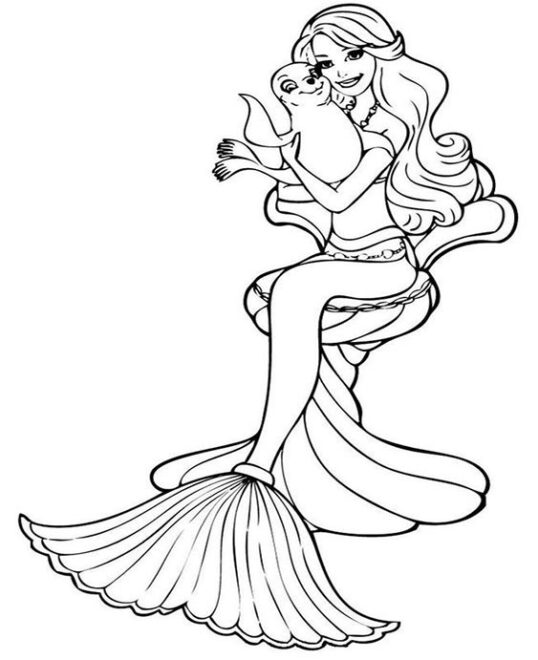 Free & Easy To Print Mermaid Coloring Pages - Tulamama