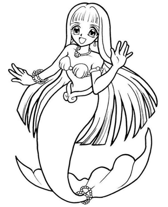 Free & Easy To Print Mermaid Coloring Pages - Tulamama