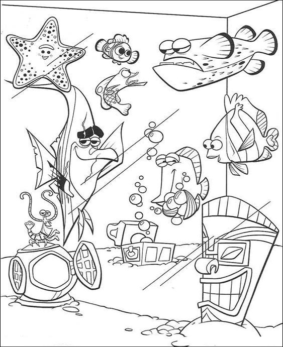 Free & Easy To Print Finding Nemo Coloring Pages - Tulamama