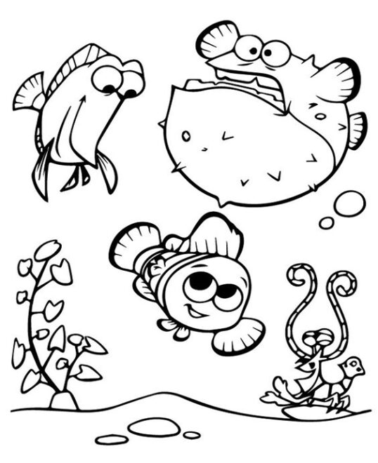 Free & Easy To Print Finding Nemo Coloring Pages - Tulamama