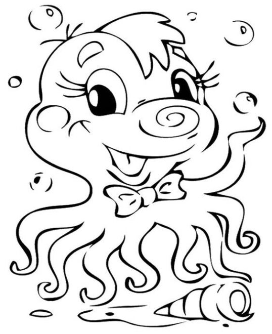 Free & Easy To Print Octopus Coloring Pages - Tulamama