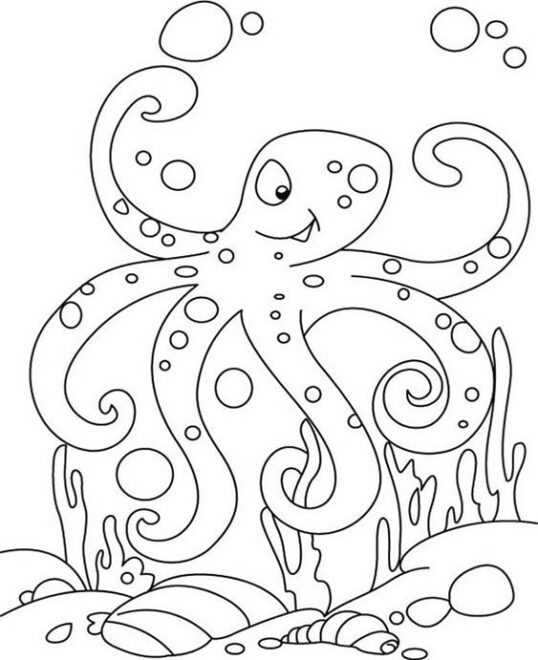 Free & Easy To Print Octopus Coloring Pages - Tulamama