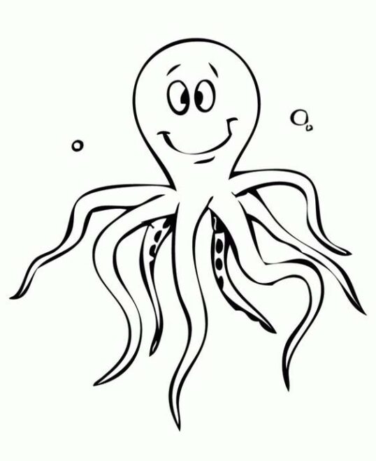 Free & Easy To Print Octopus Coloring Pages - Tulamama