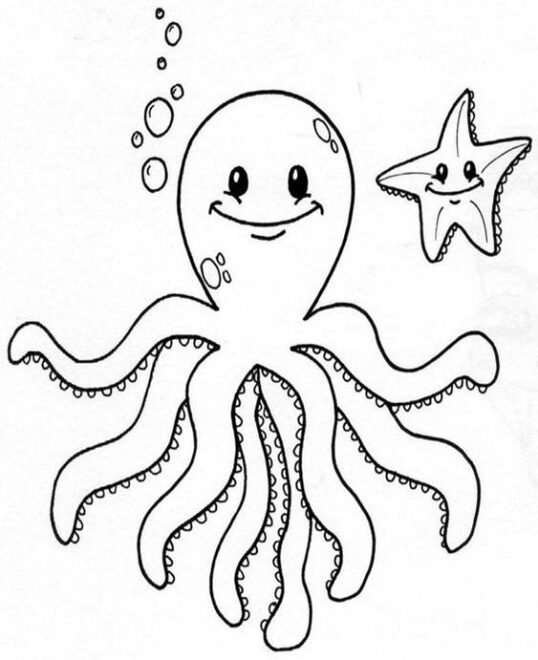 Free & Easy To Print Octopus Coloring Pages - Tulamama