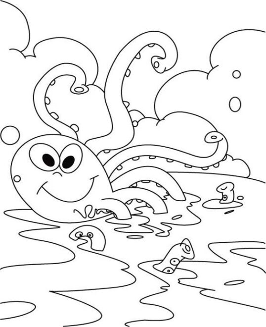 Free & Easy To Print Octopus Coloring Pages - Tulamama