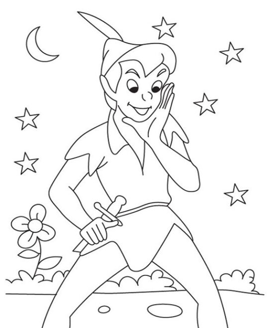 Free & Easy To Print Peter Pan Coloring Pages - Tulamama