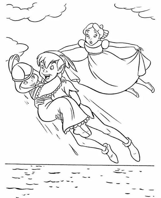 Free & Easy To Print Peter Pan Coloring Pages - Tulamama
