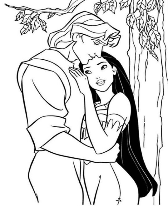 Free & Easy To Print Pocahontas Coloring Pages - Tulamama