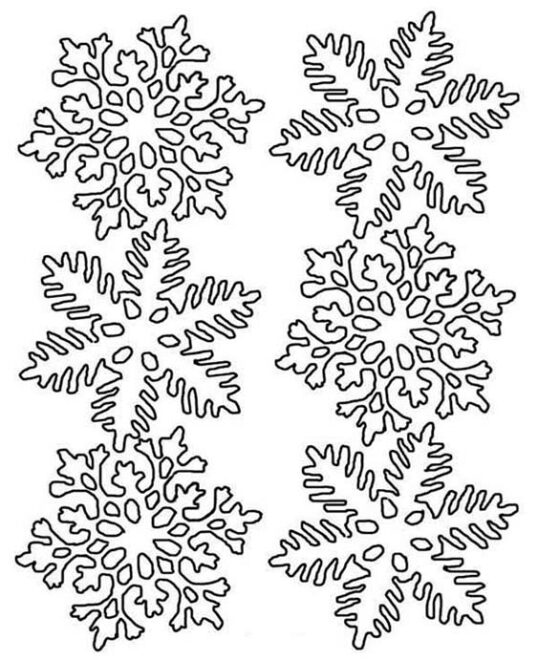 Free & Easy To Print Snowflake Coloring Pages - Tulamama