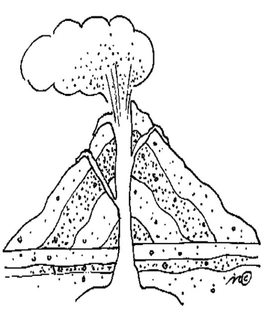 Free & Easy To Print Volcano Coloring Pages - Tulamama