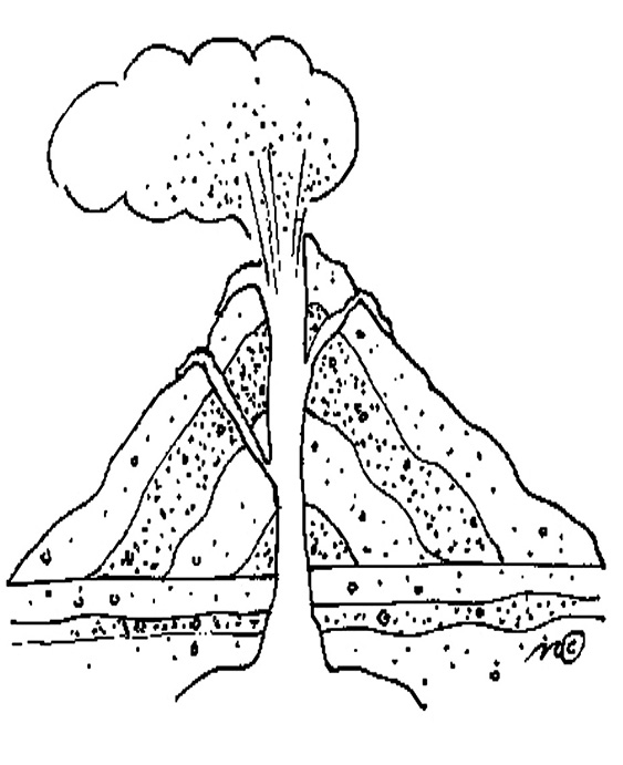 Free & Easy To Print Volcano Coloring Pages - Tulamama