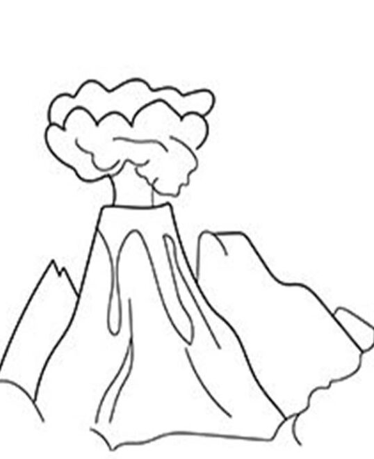 Free & Easy To Print Volcano Coloring Pages - Tulamama